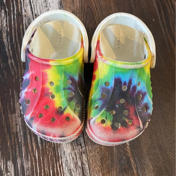 CROCS | Shoes | Crocs Toddler Baya Clog Rainbow Tie Dye Size C7 | Poshmark